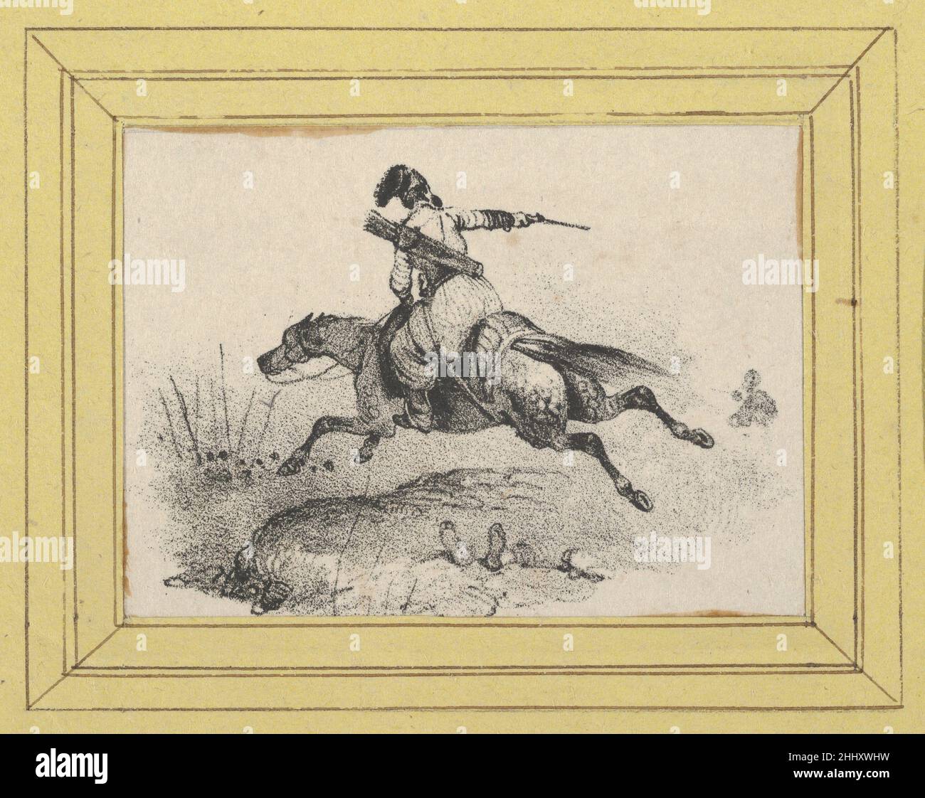 Soldier galloping horse hi-res stock photography and images - Alamy
