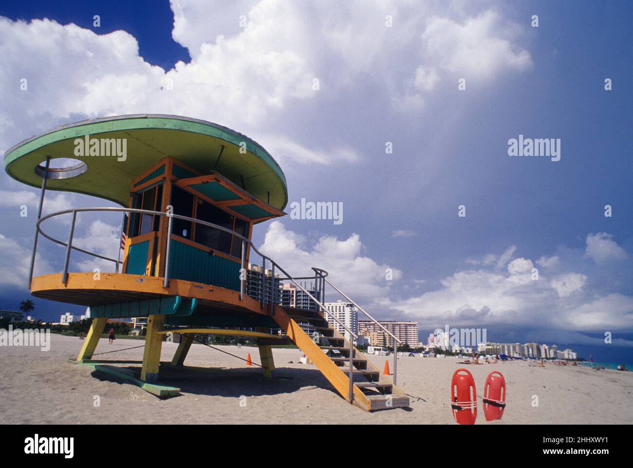 usa florida miami beach art deco hut Stock Photo - Alamy