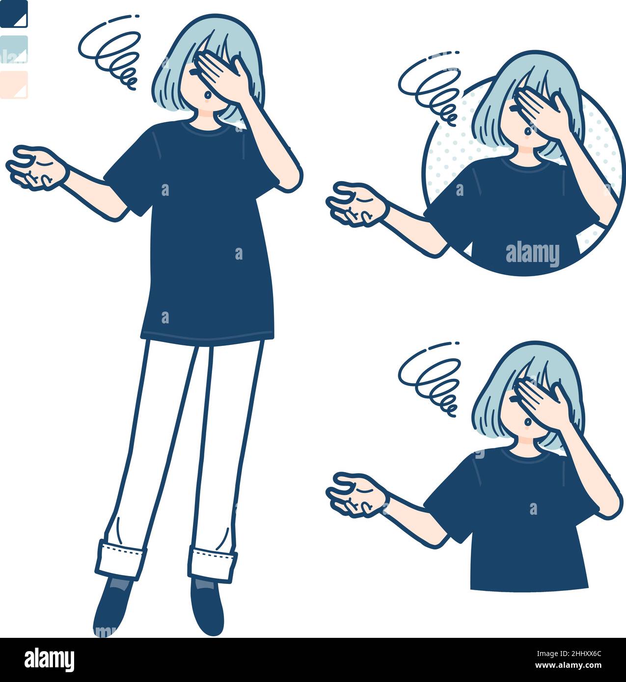 Discouraged student Stock Vector Images - Alamy