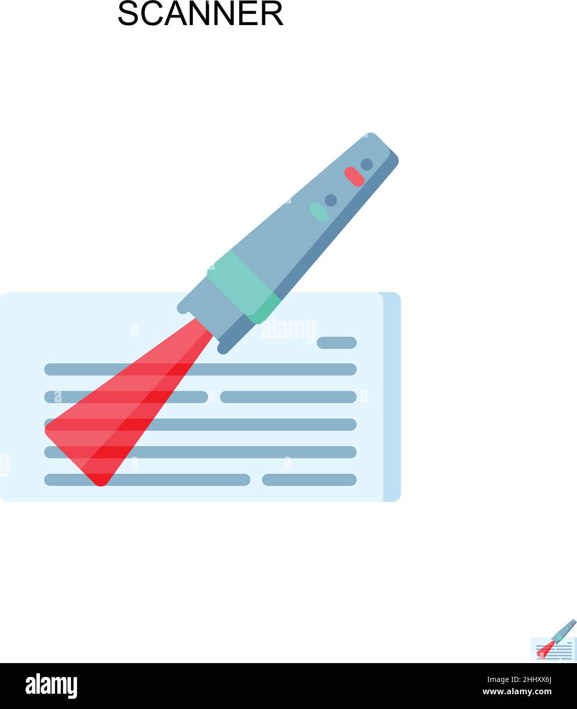 Scanner Simple vector icon. Illustration symbol design template for web ...