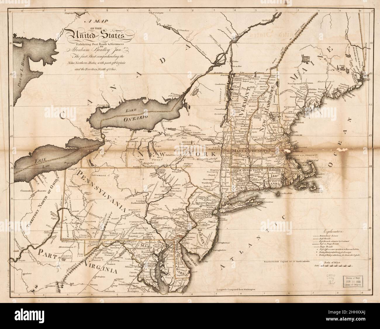 Map of northern ohio hi-res stock photography and images - Alamy