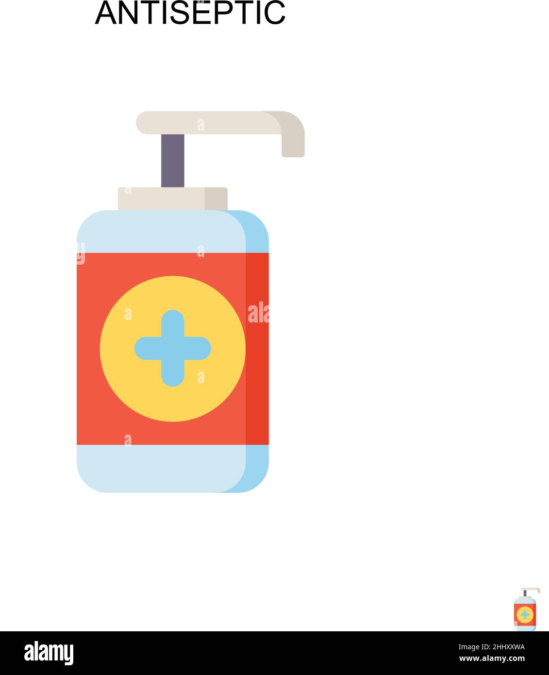 Antiseptic Simple vector icon. Illustration symbol design template for ...