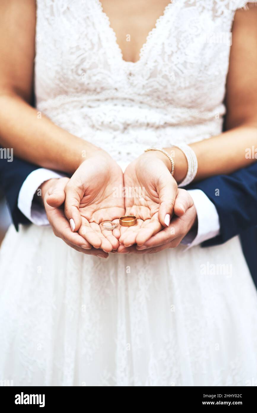 Our love is as precious as the rings we wear Stock Photo - Alamy