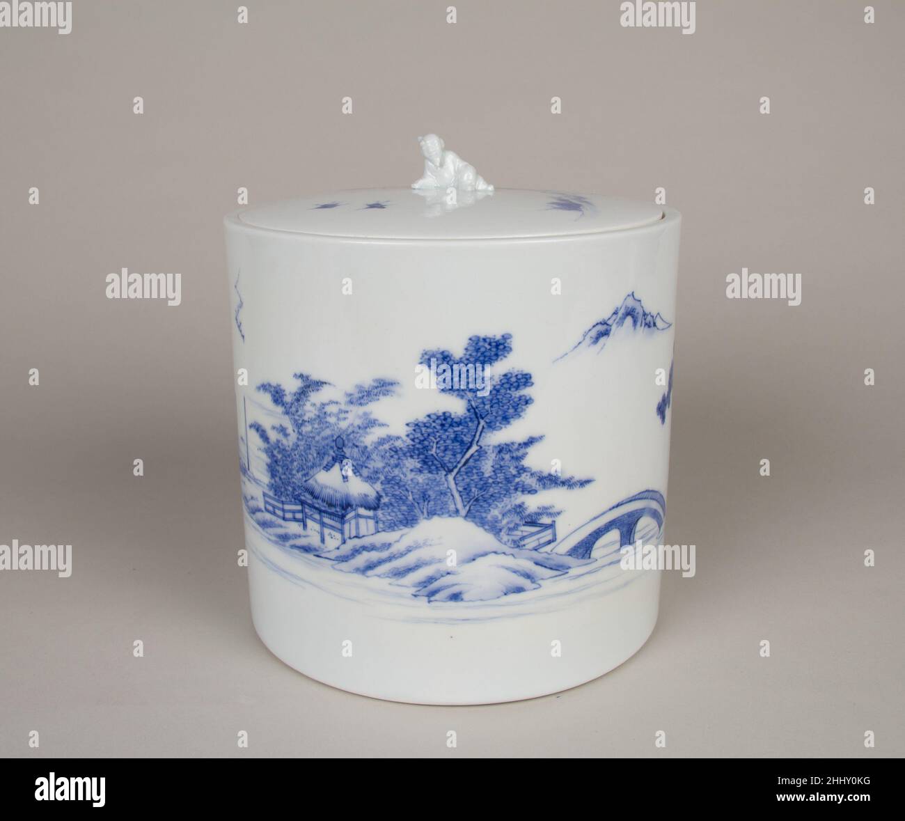 Water Jar with Lin Hejing (Lin Bu) and His Pet Crane mid- 19th century ...