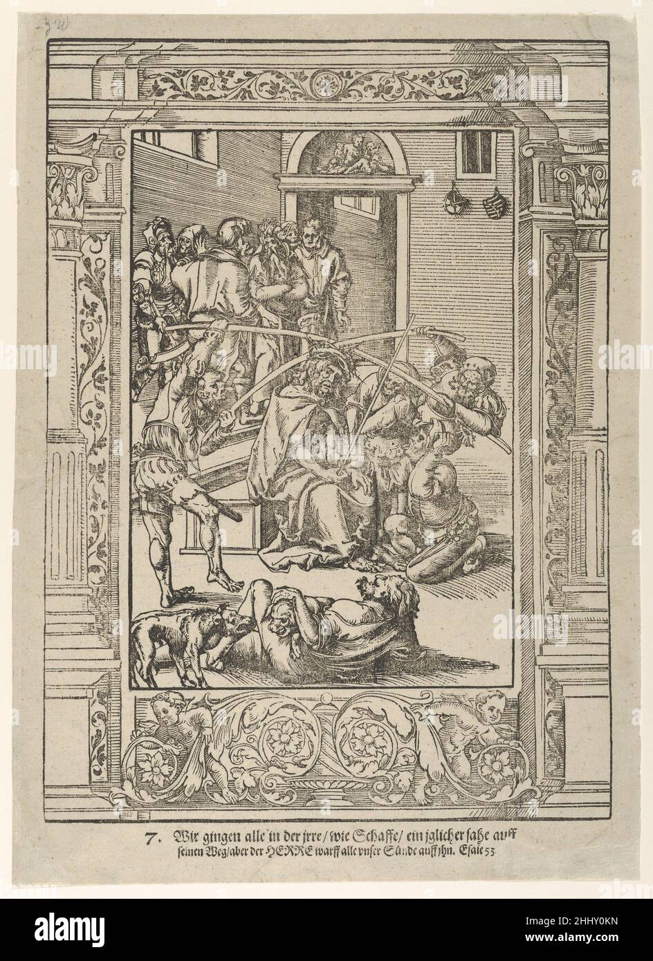 Christ Crowned with Thorns, from the Passion Lucas Cranach the Elder ...