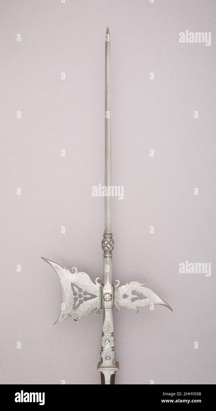 Halberd ca. 1550 German. Halberd 26708 Stock Photo - Alamy