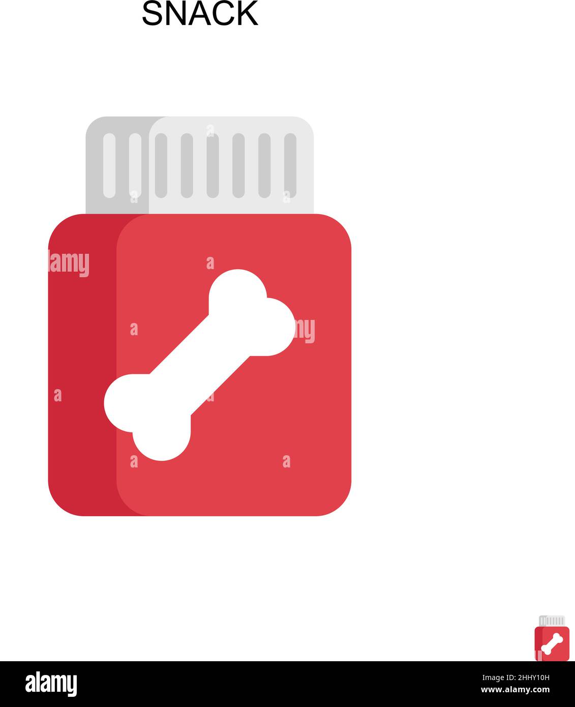 Snack Simple vector icon. Illustration symbol design template for web ...