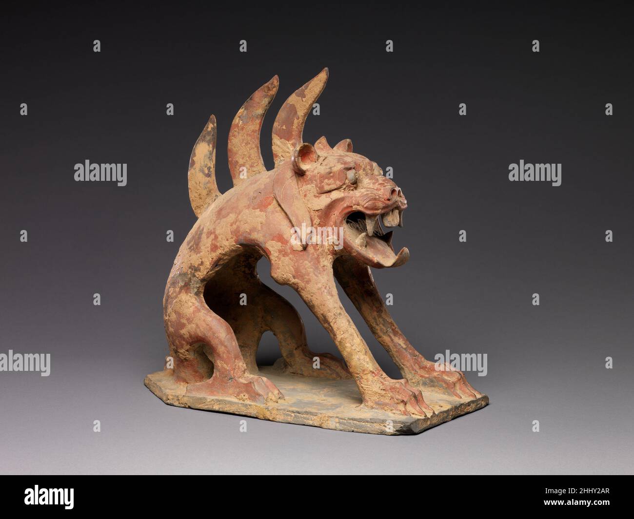 Tomb Guardian (Zhenmushou) mid-to-late 6th century China Bulging eyes ...