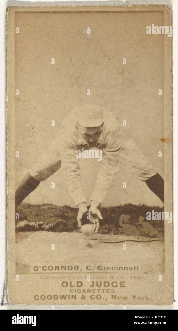 Jack "Peach Pie" O'Connor, Catcher, Cincinnati, from the Old Judge ...
