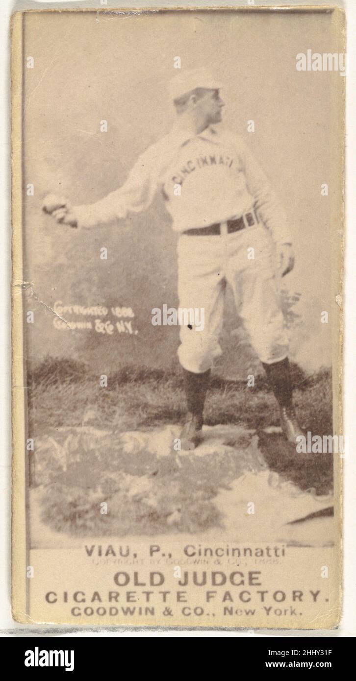 Leon A. "Lee" Viau, Pitcher, Cincinnati, from the Old Judge series ...
