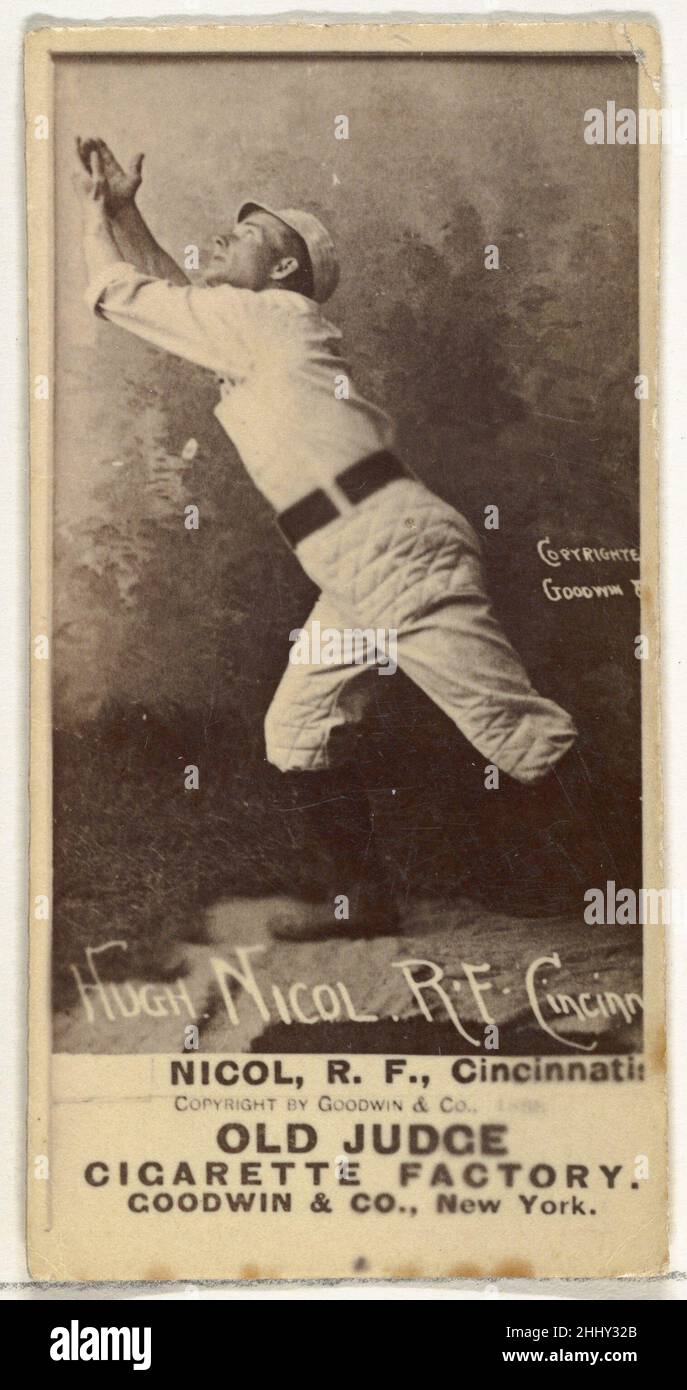 Hugh N. "Little Nick" Nicol, Right Field, Cincinnati, from the Old ...