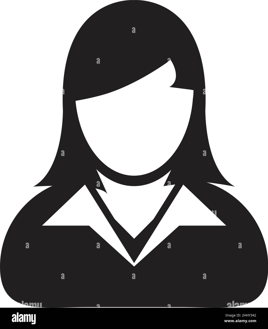 Manager icon vector female user person profile avatar symbol for ...