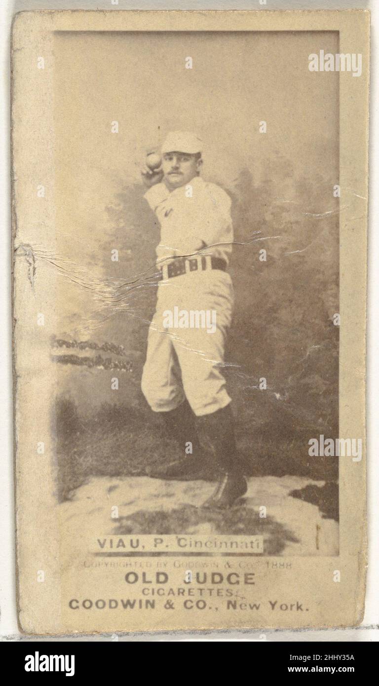 Leon A. "Lee" Viau, Pitcher, Cincinnati, from the Old Judge series ...