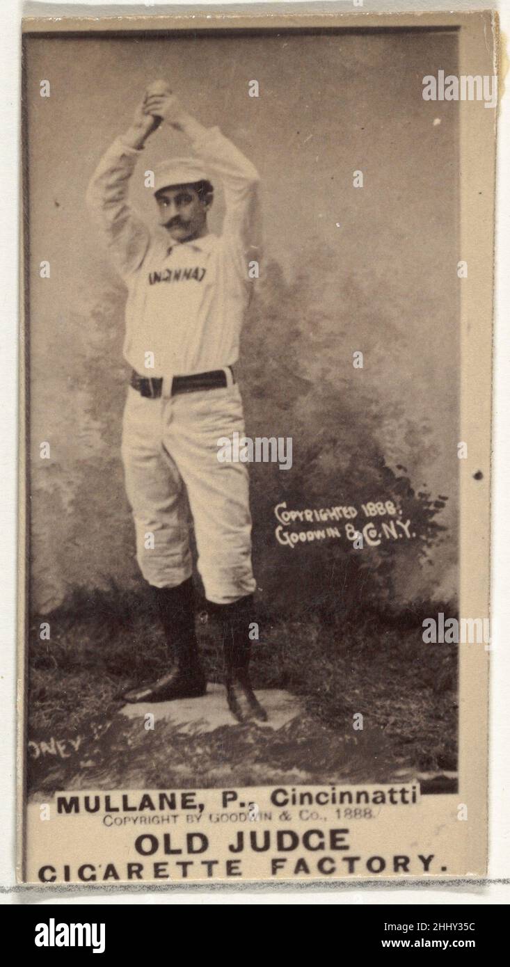 Anthony John "Tony" Mullane, Pitcher, Cincinnati, from the Old Judge ...