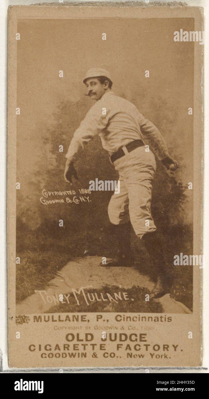 Anthony John "Tony" Mullane, Pitcher, Cincinnati, from the Old Judge ...