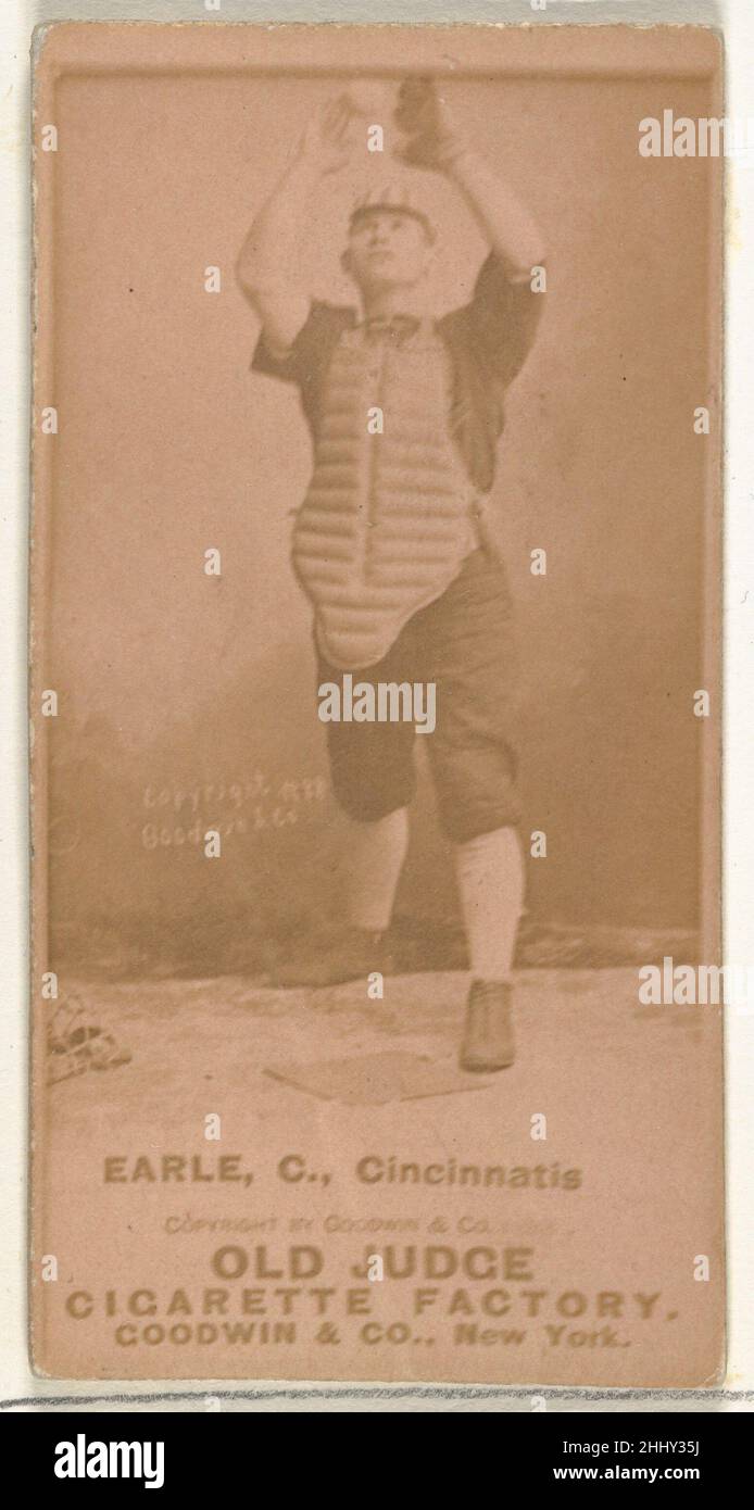 William Moffat "Billy" Earle, Catcher, Cincinnati, from the Old Judge ...