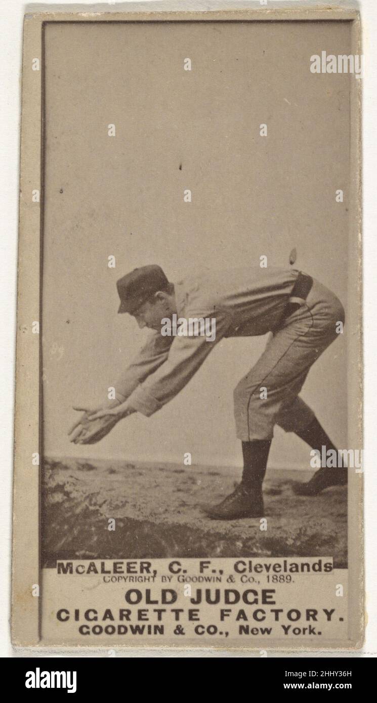 Jimmy "Loafer" McAleer, Center Field, Cleveland, from the Old Judge ...
