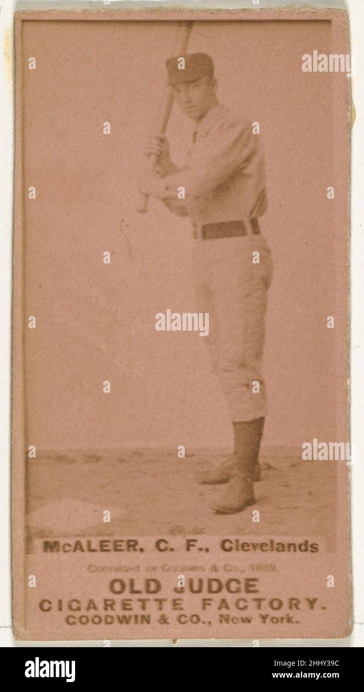 Jimmy "Loafer" McAleer, Center Field, Cleveland, from the Old Judge ...