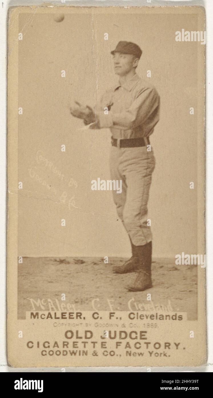 Jimmy "Loafer" McAleer, Center Field, Cleveland, from the Old Judge ...
