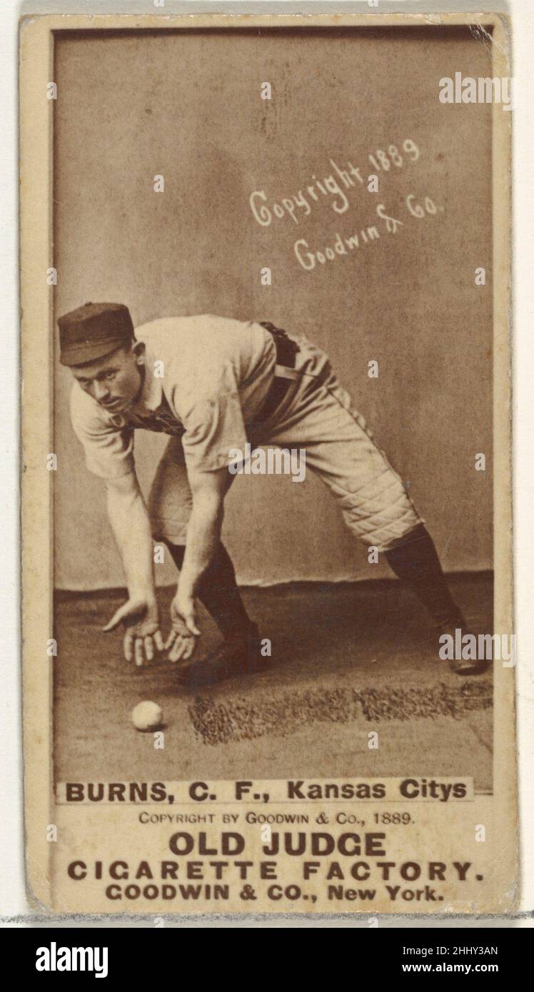 James M. "Jim" Burns, Center Field, Kansas City Cowboys, from the Old ...