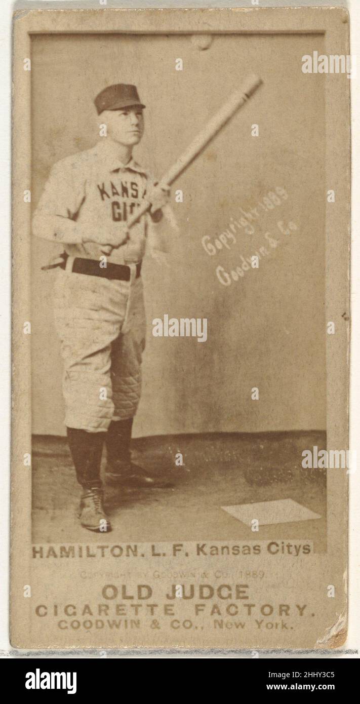 William Robert "Sliding Billy" Hamilton, Left Field, Kansas City ...