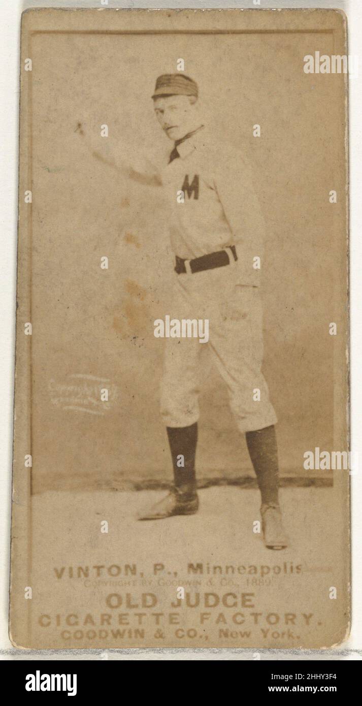 William Miller "Bill" Vinton, Pitcher, Minneapolis, from the Old Judge ...