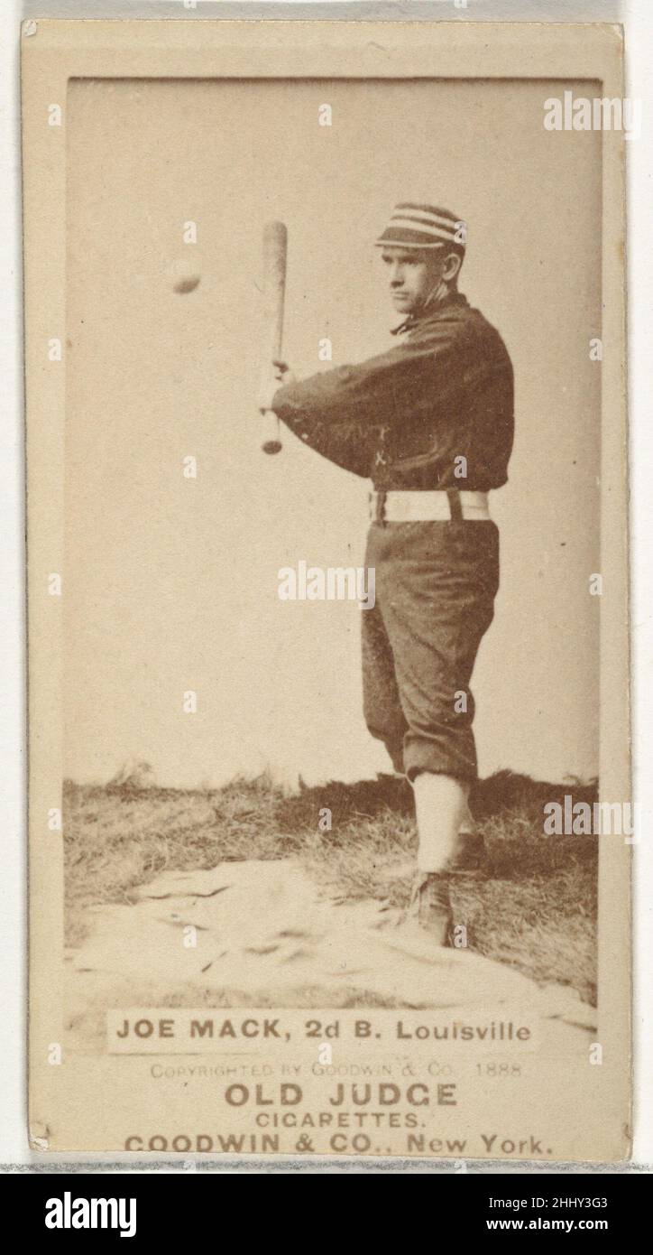 Joseph "Reddy" Mack, 2nd Base, Louisville Colonels, from the Old Judge ...