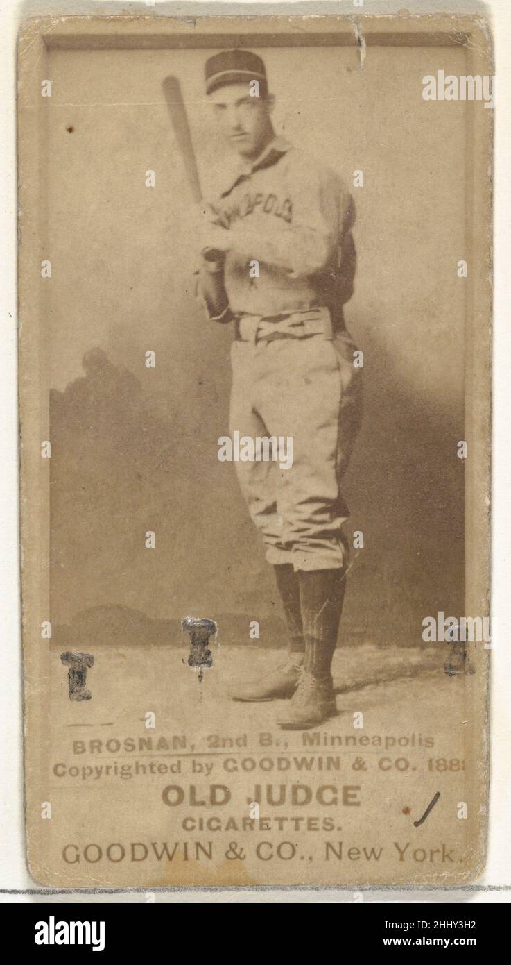 Timothy J. Brosnan, 2nd Base, Minneapolis, from the Old Judge series ...