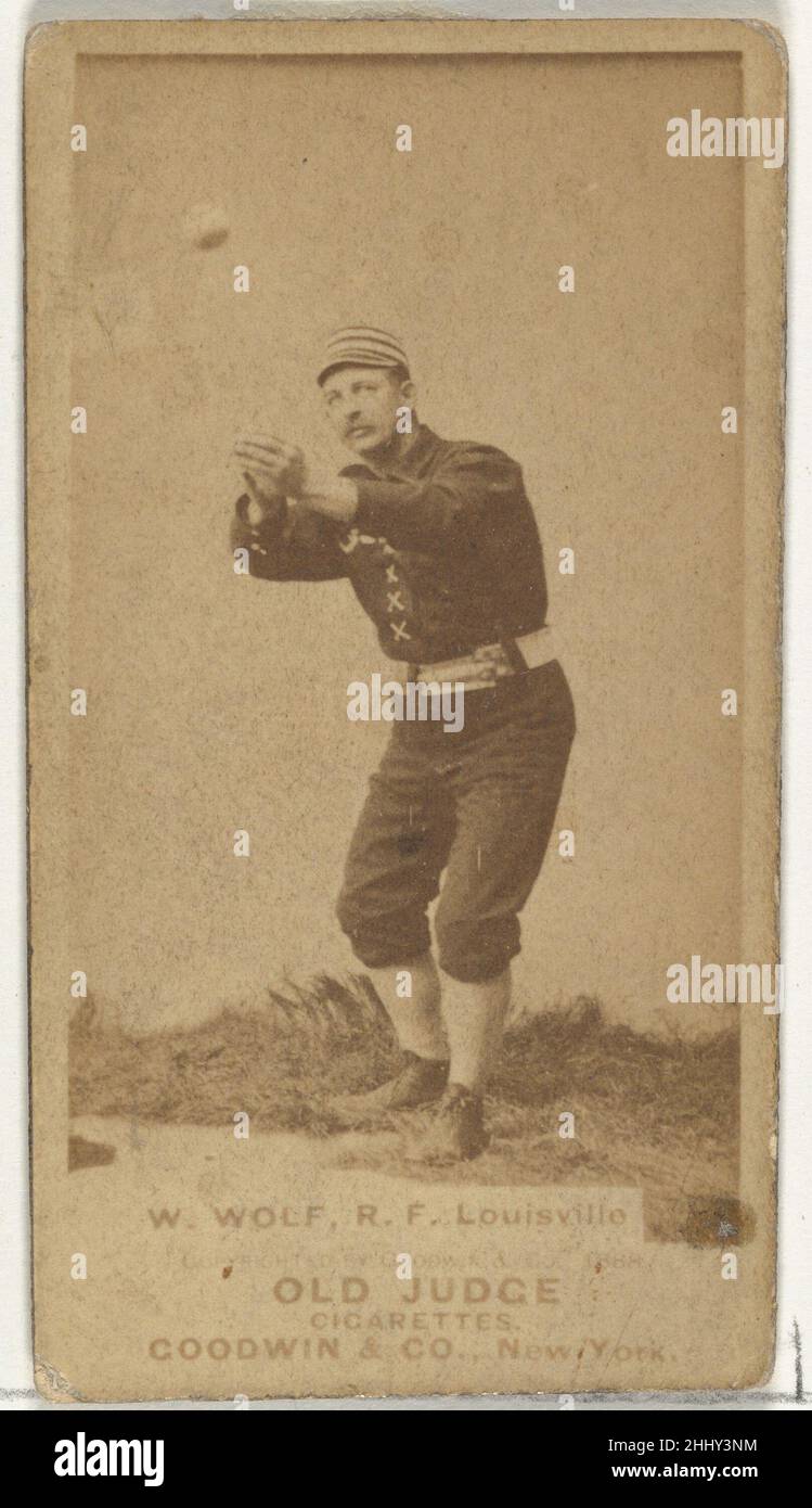 William Van Winkle "Jimmy" Wolf, Right Field, Louisville Colonels, from ...