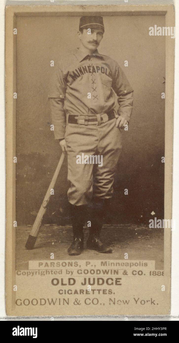 Charles James "Charlie" Parsons, Pitcher, Minneapolis, from the Old ...