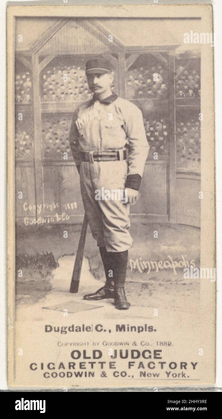 Daniel Edward "Dan" Dugdale, Catcher, Minneapolis, from the Old Judge ...