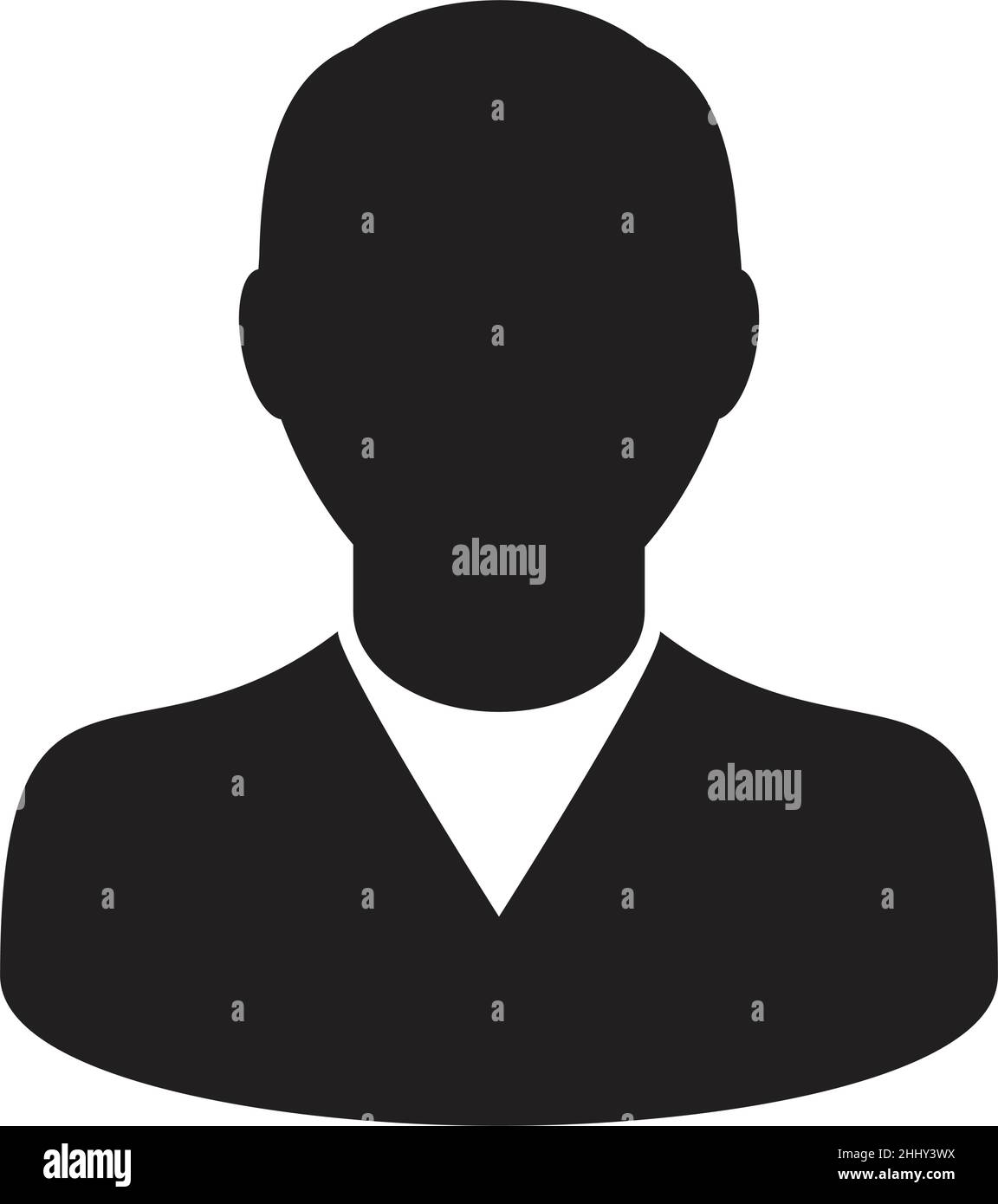 Man icon vector user person profile avatar symbol for business in a ...