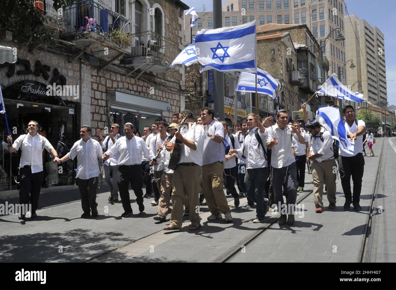 Israel. Jerusalem. UNESCO World Heritage site. CELEBRATION OF YOM ...