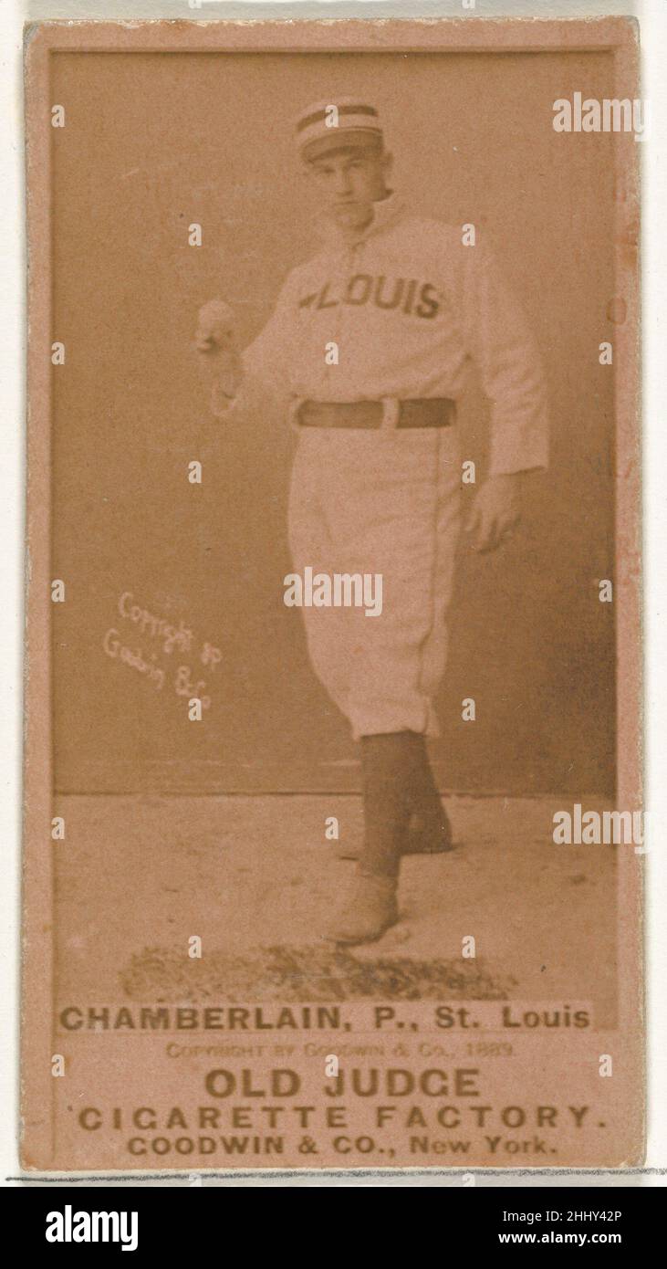 Elton P. "Ice Box" Chamberlain, Pitcher, St. Louis Browns, from the Old ...