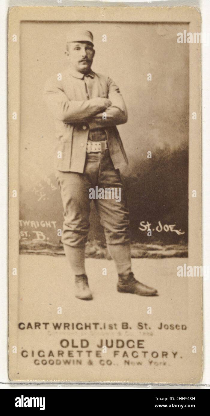 Edward Charles "Jumbo" Cartwright, 1st Base, St. Joseph Clay Eaters ...