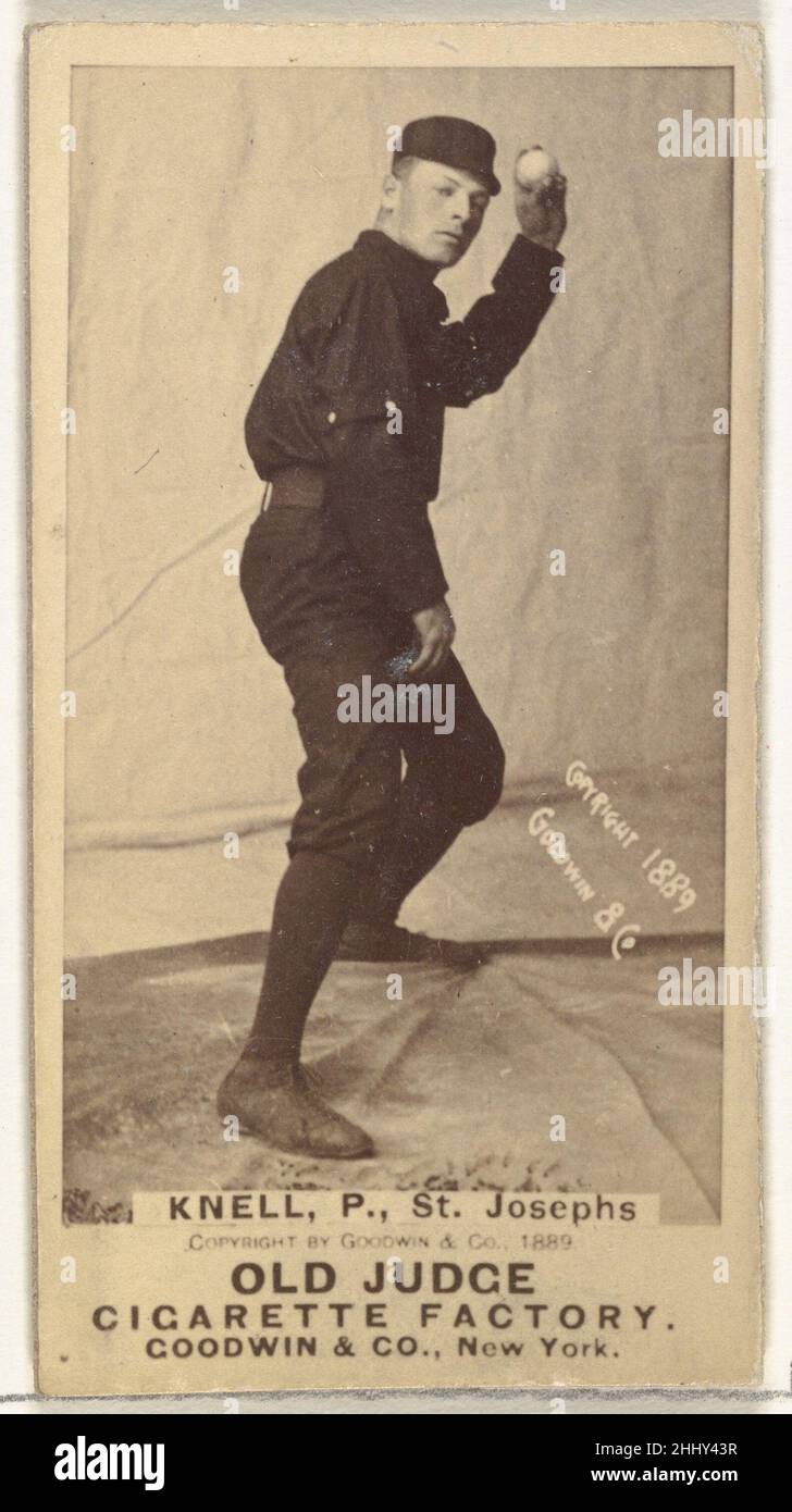 Philip Louis "Phil" Knell, Pitcher, St. Joseph Clay Eaters, from the ...