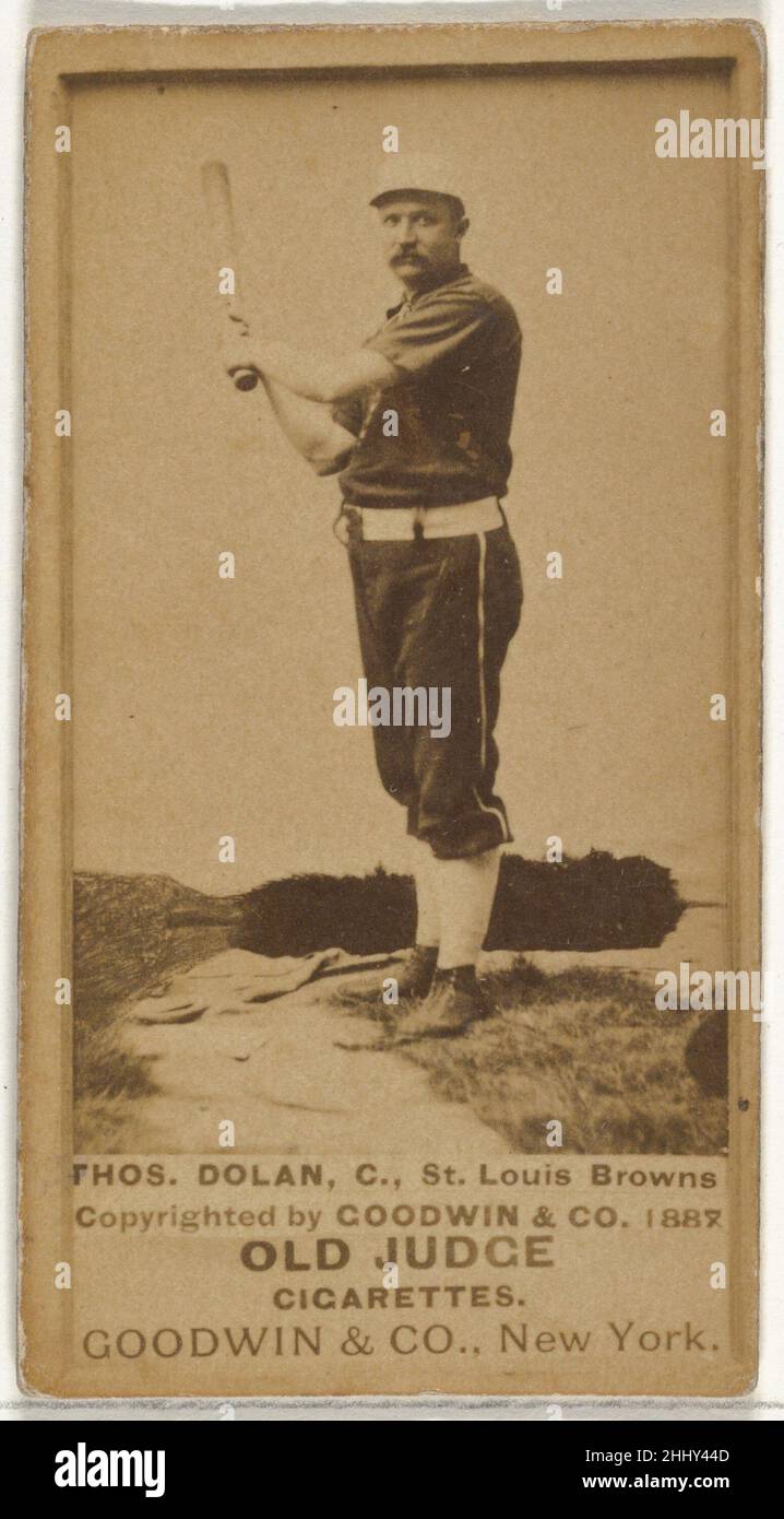 Thomas J. "Tom" Dolan, Catcher, St. Louis Browns, from the Old Judge ...
