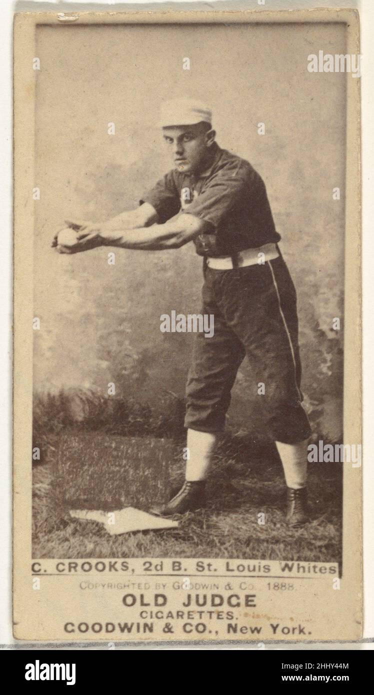 Crooks, 2nd Base, St. Louis Whites, from the Old Judge series (N172 ...