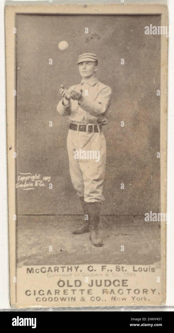 Tommy McCarthy, Center Field, St. Louis Browns, from the Old Judge ...