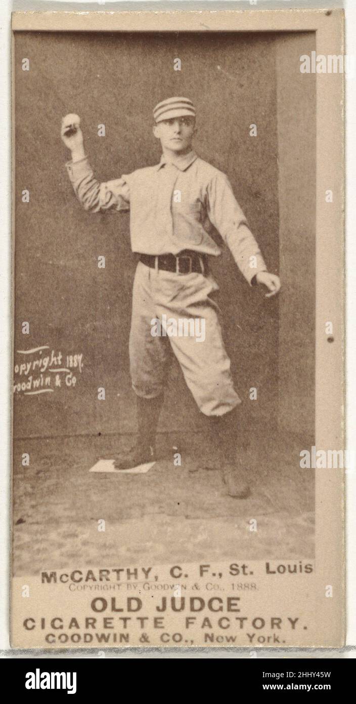 Tommy McCarthy, Center Field, St. Louis Browns, from the Old Judge ...