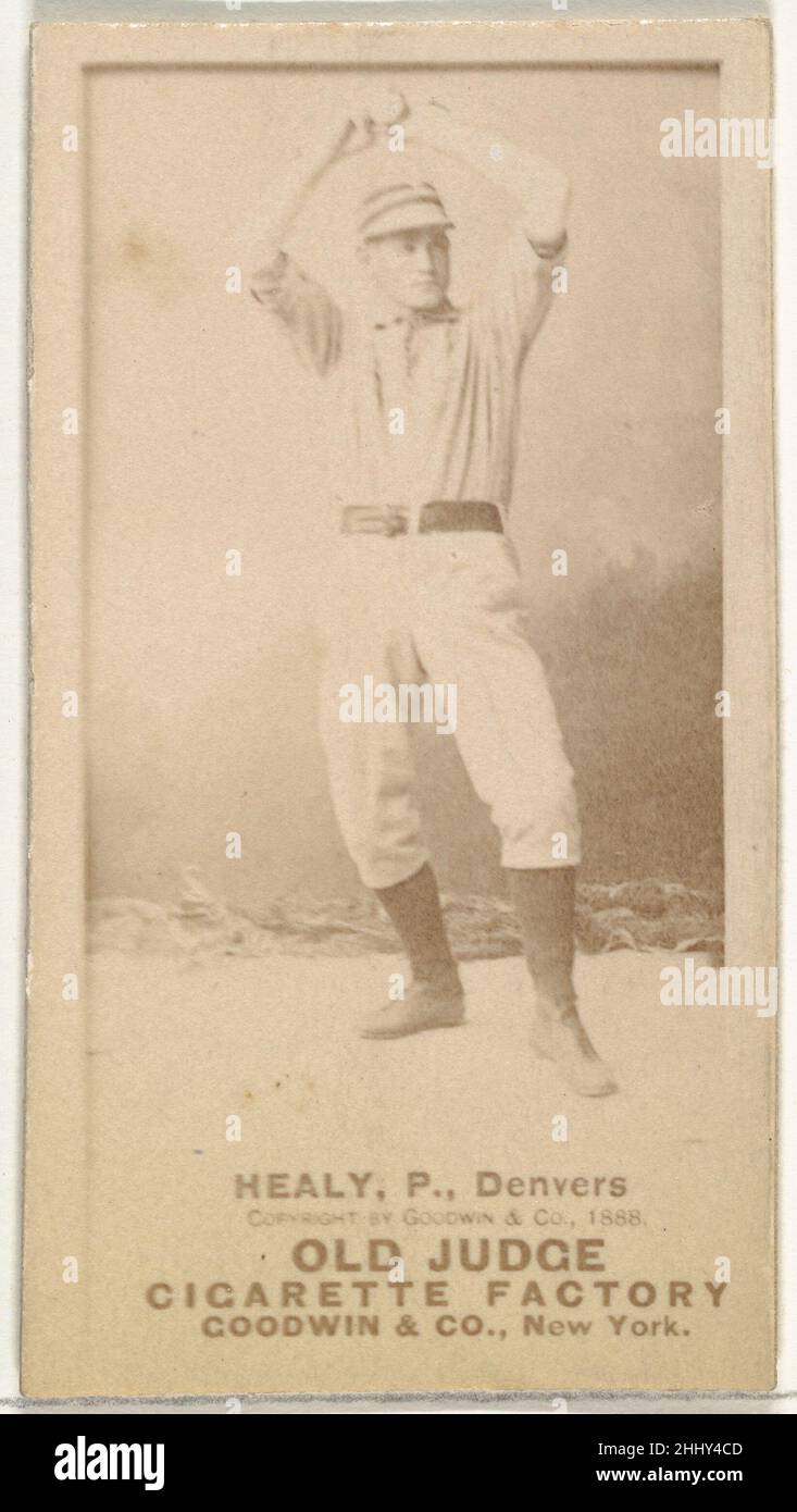 Healy, Pitcher, Denver, from the Old Judge series (N172) for Old Judge ...