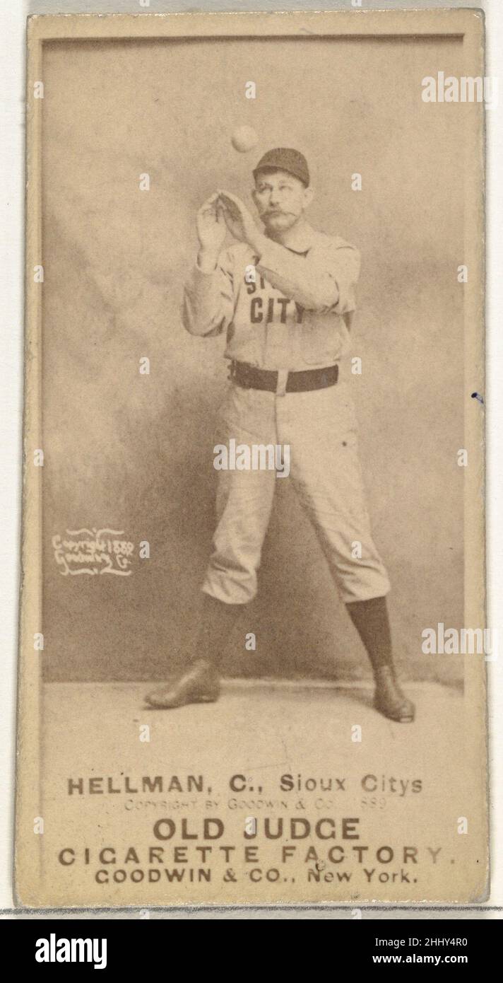 Anthony Joseph "Tony" Hellman, Catcher, Sioux City Corn Huskers, from ...
