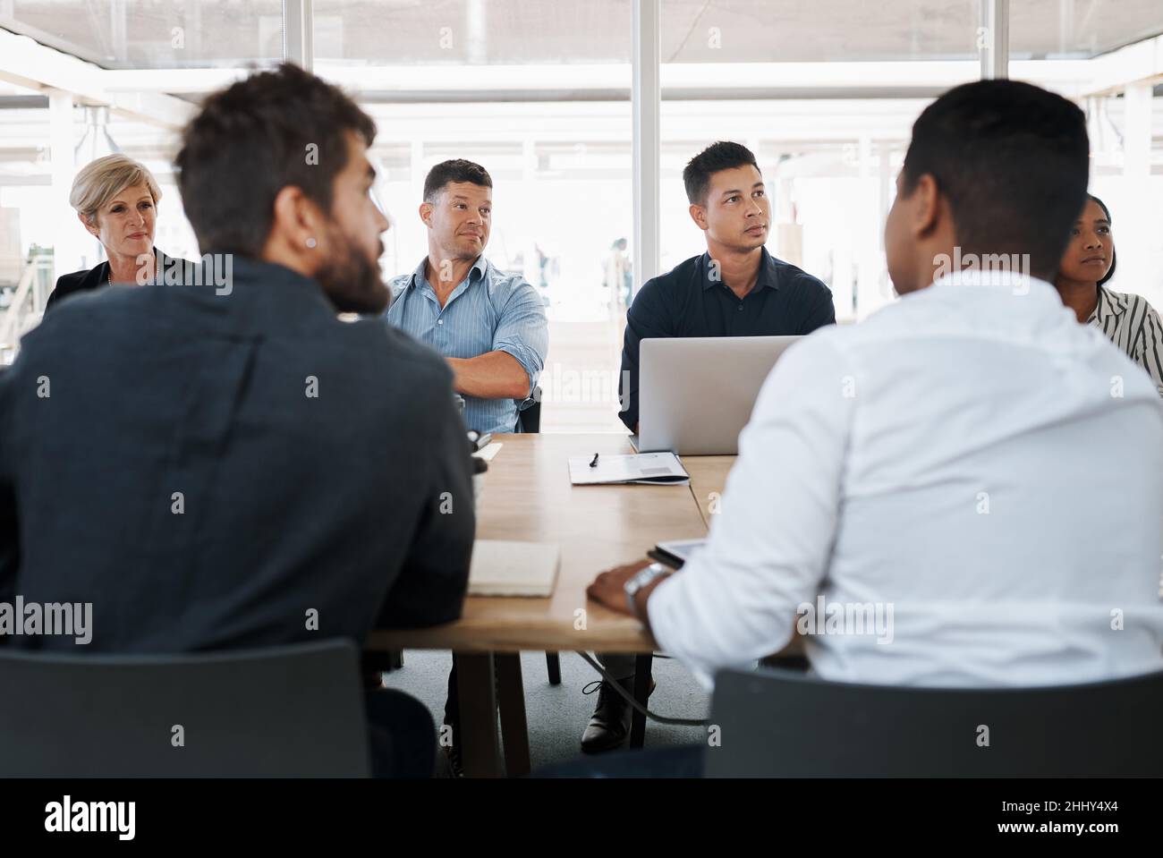 An engaging meeting is a productive one Stock Photo - Alamy