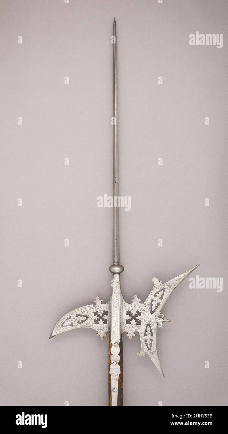 Halberd ca. 1560 Italian. Halberd 26194 Stock Photo - Alamy