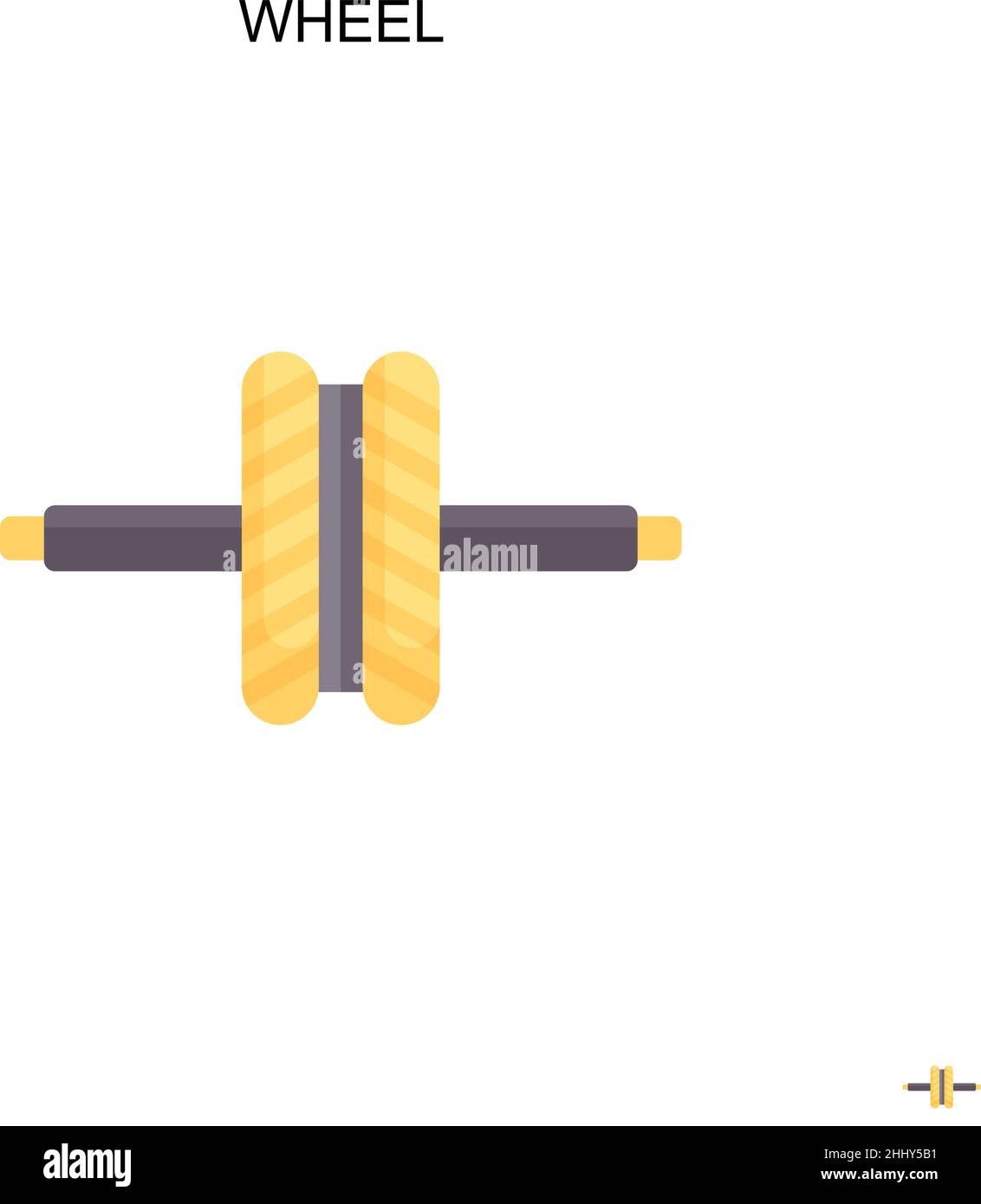 Wheel Simple vector icon. Illustration symbol design template for web ...
