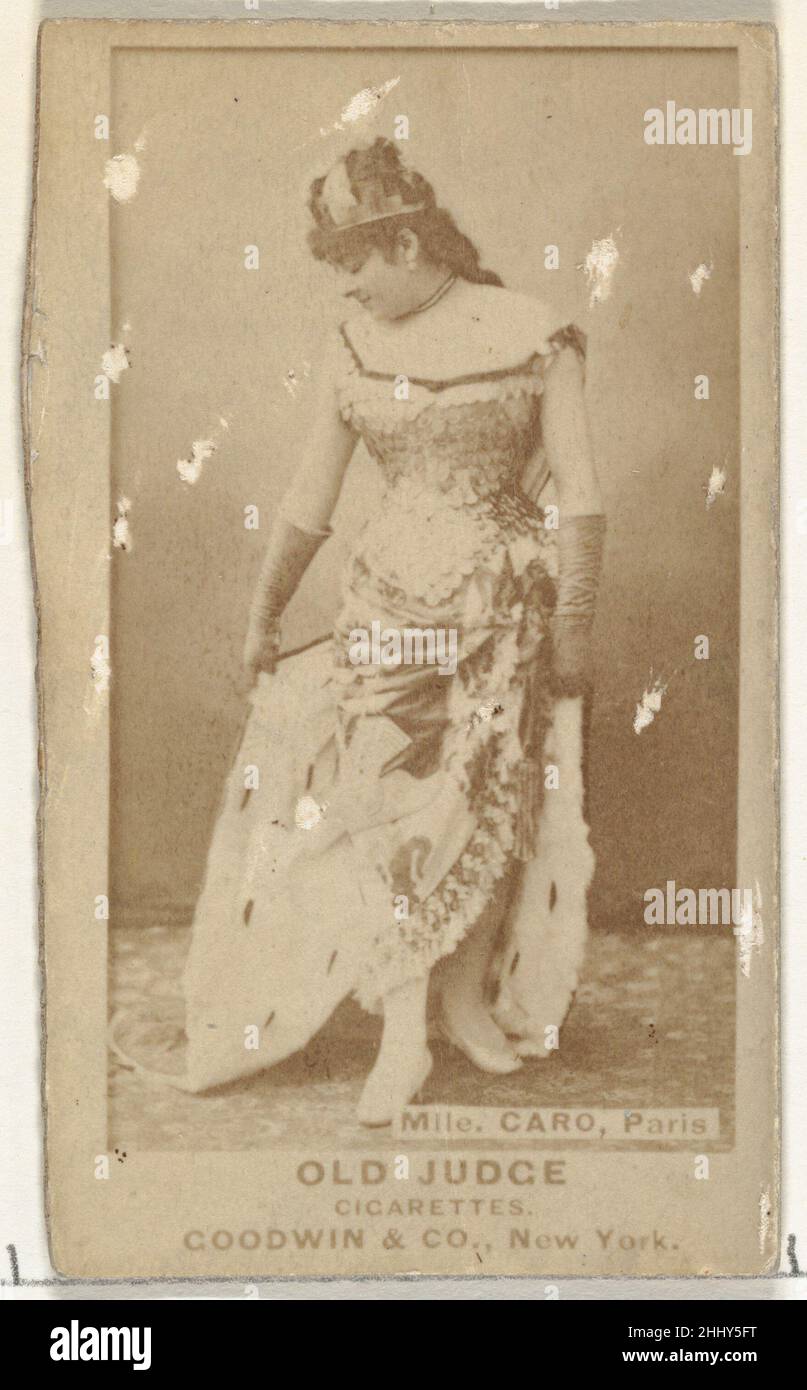Mlle. Caro, Paris, from the Actors and Actresses series (N171) for Old ...