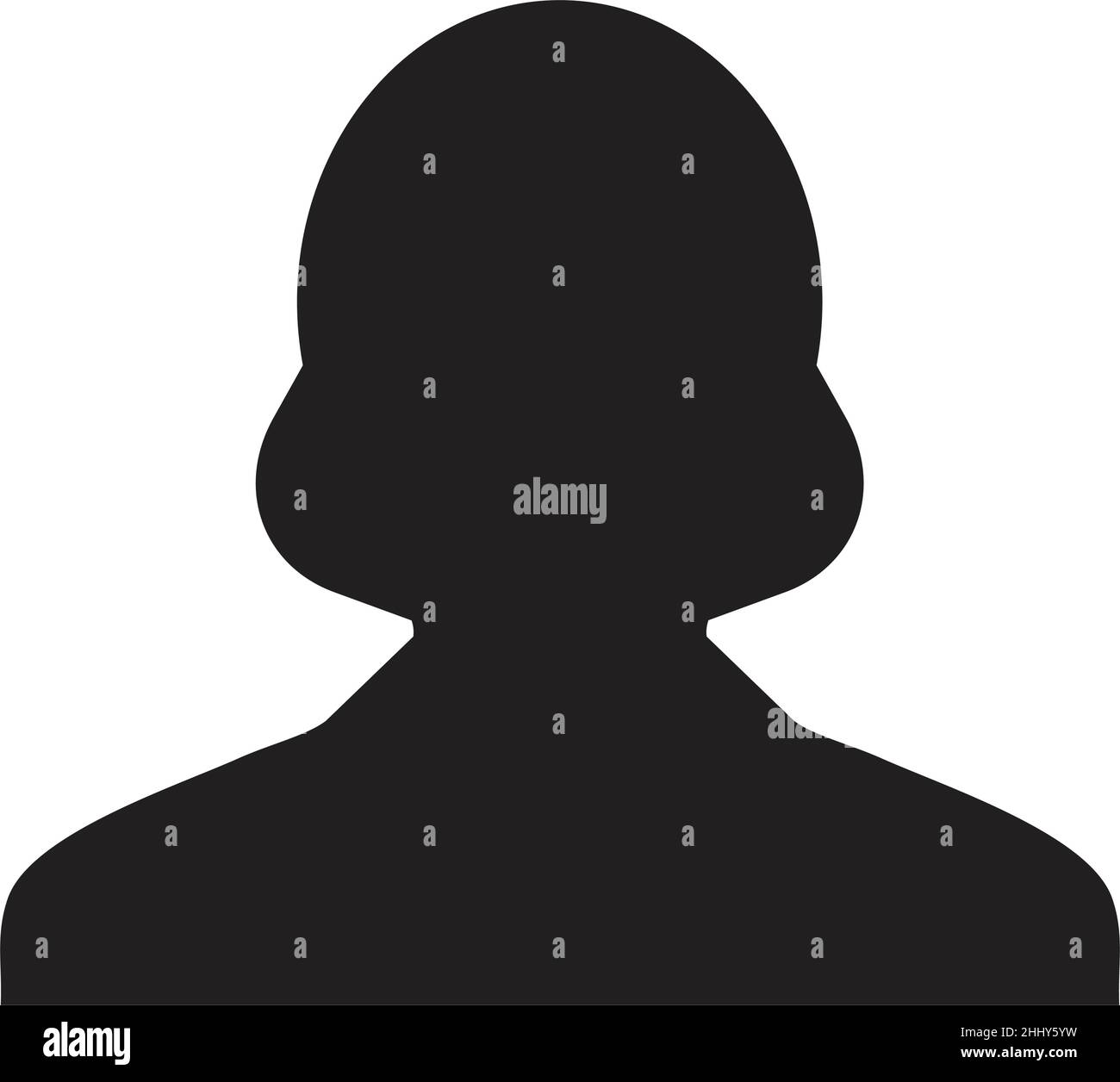 User icon vector female person profile avatar symbol for business in a ...