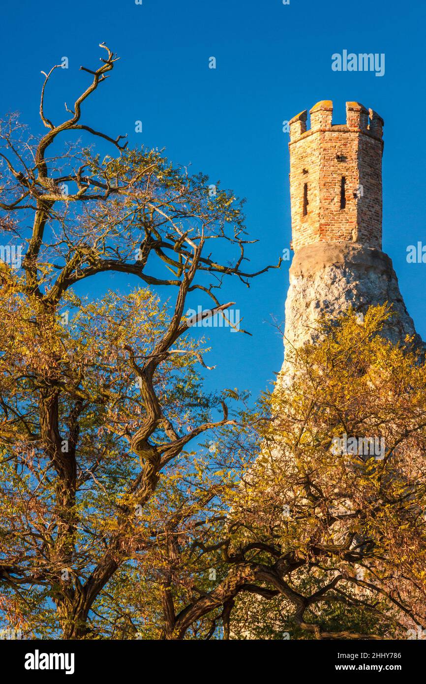 Tower of Medieval Castle Devin, Slovakia, Europe Stock Photo - Alamy