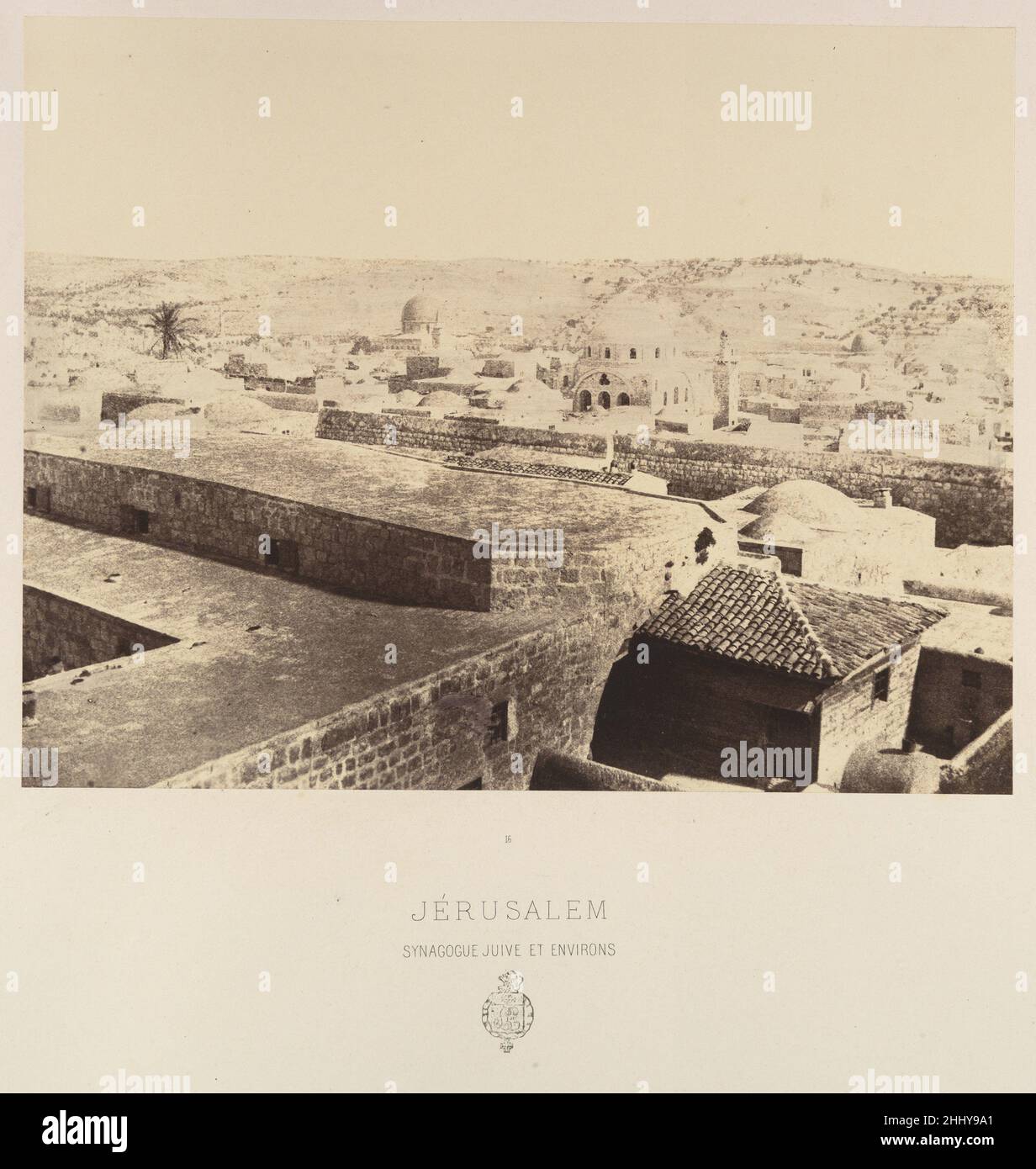 Jérusalem. Synagogue juive et environs 1860 or later Louis de Clercq ...