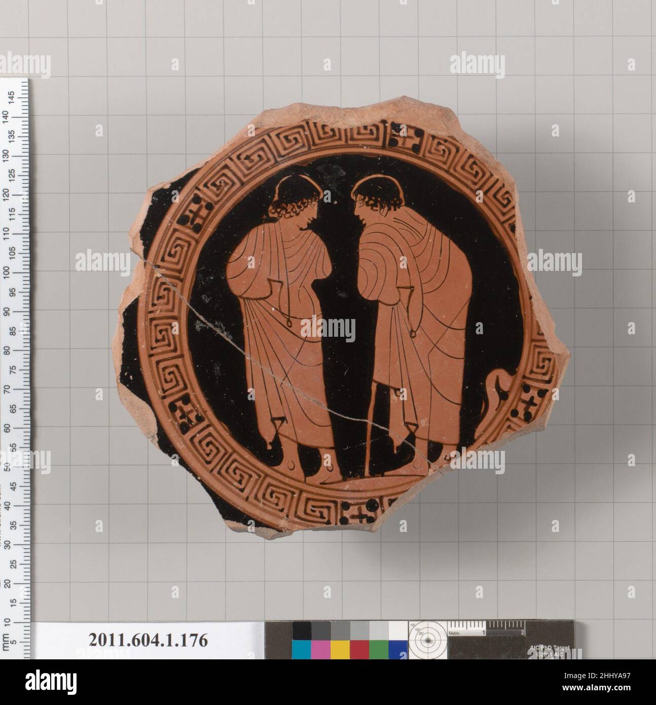 Terracotta fragment of a kylix (drinking cup) third quarter of the 5th ...